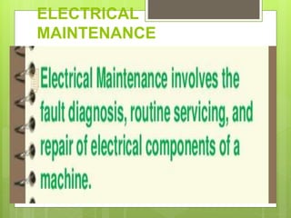 What is electrical installation and maintenance | PPTX