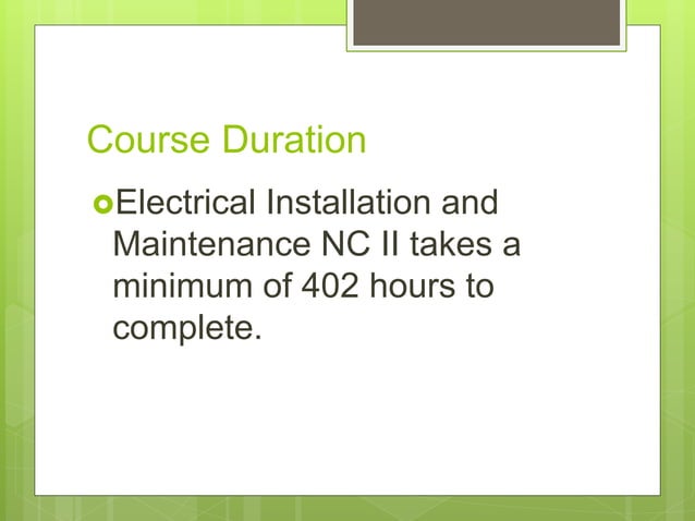 What is electrical installation and maintenance | PPTX