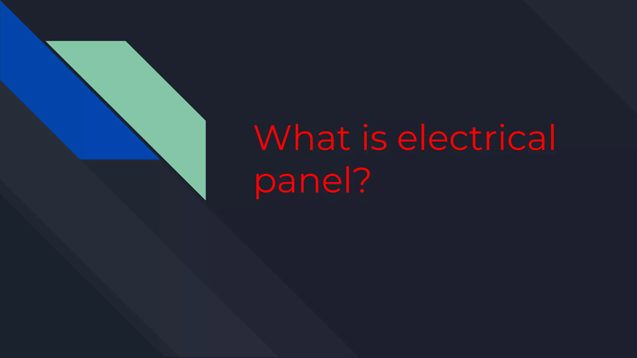 What is electrical panel | PPT