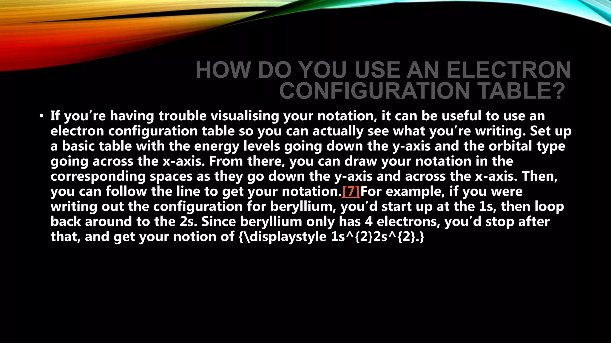 What is electronic configuration | PPTX