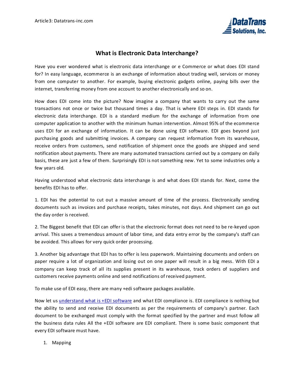What Is Electronic Data Interchange what-is-electronic-data-interchange