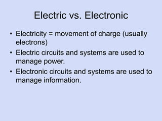 What is electronics? | PPTX