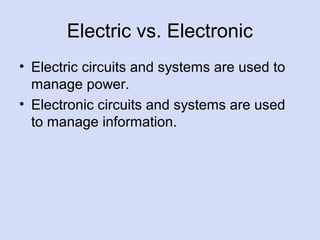 What is electronics year 2 | PPT