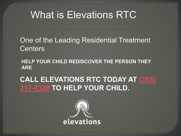 What is Elevations RTC | PPT