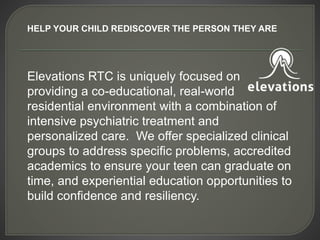 What is Elevations RTC | PPT