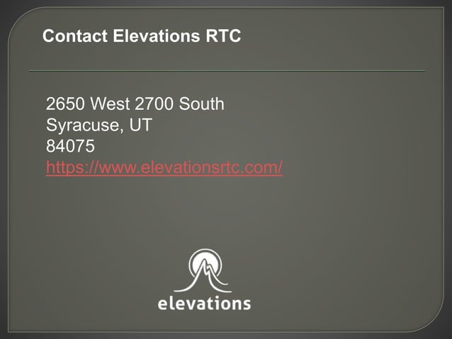 What is Elevations RTC | PPT