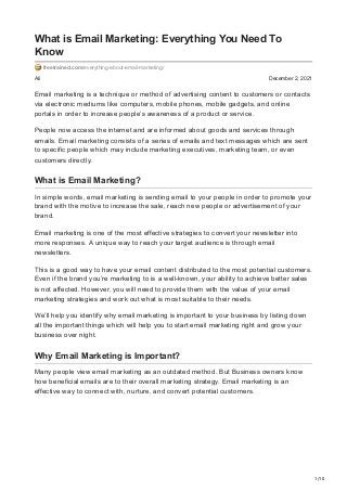 What is Email Marketing Everything You Need To Know.pdf
