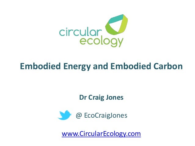 Embodied energy and embodied embodied carbon Embodied energy and embodied embodied carbon