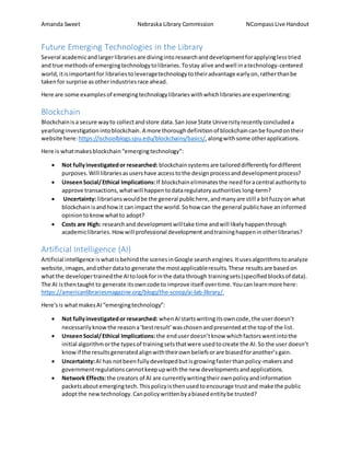 What is Emerging Technology? Handout | DOCX