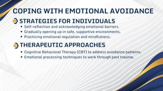 What is Emotional Avoidance and causes of it? | PPT
