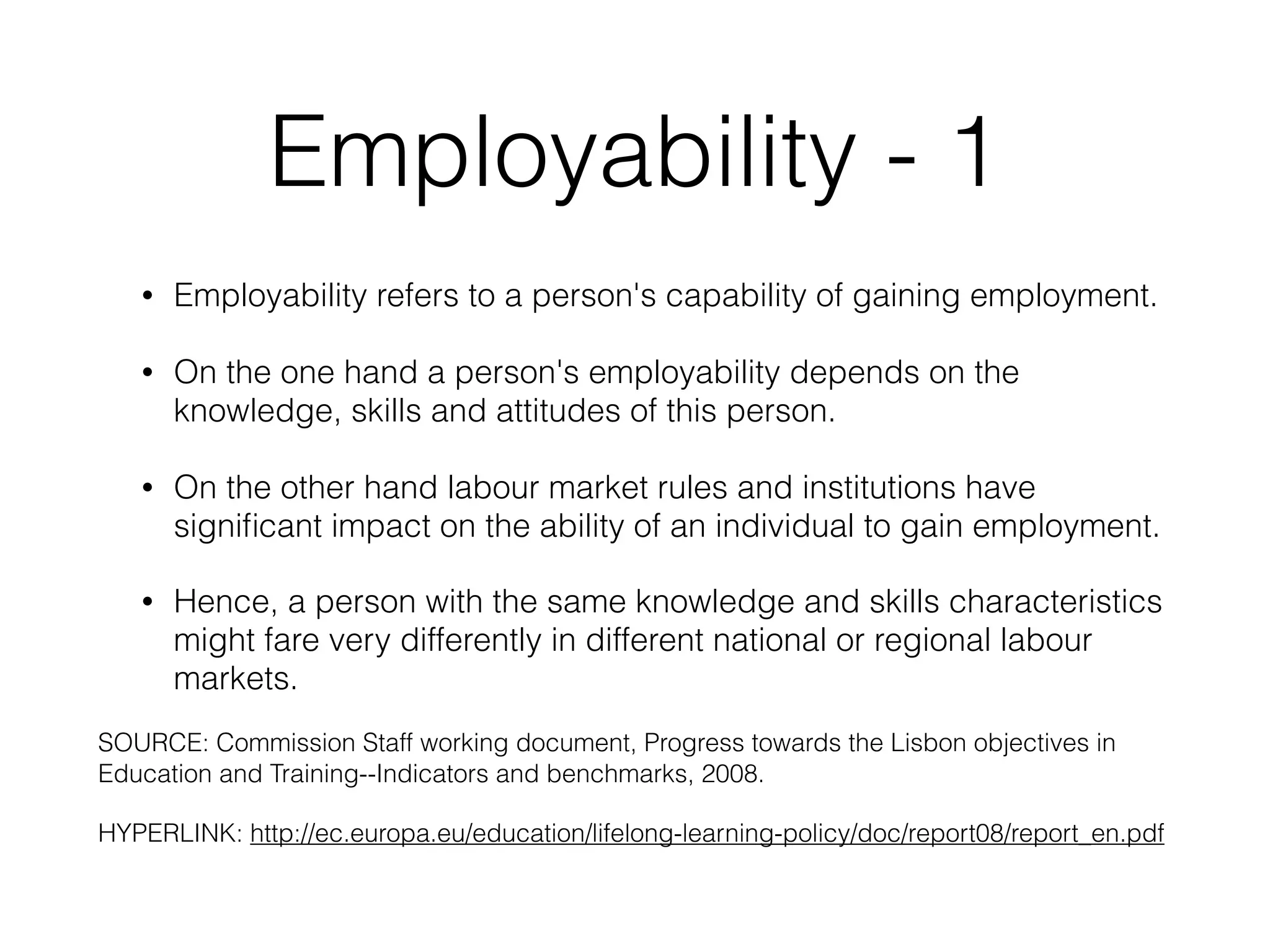 What is employability? | PDF