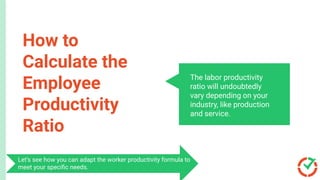 What is employee productivity ratio & How do you Calculate it | PPT