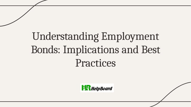 What is Employment Bond, What is a Contract of Employment | PPT