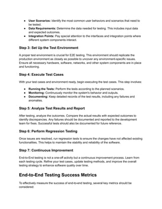 A Few End-to-End Testing Tools for Seamless Software Quality | PDF