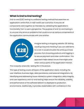What is End to End Testing & Why is it Important | PDF