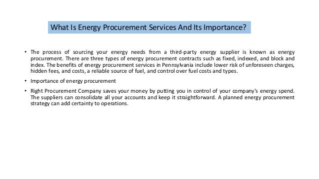 What is energy procurement services and its importance | PPTX | Gas and ...