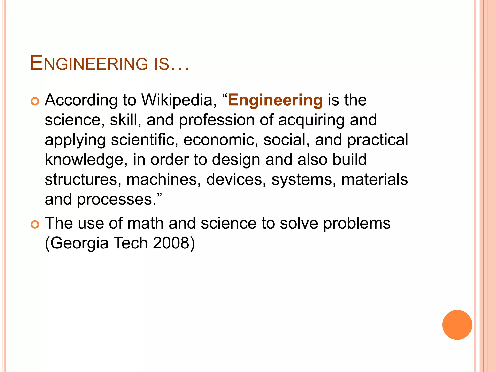 What is Engineering? Presentation | PPTX
