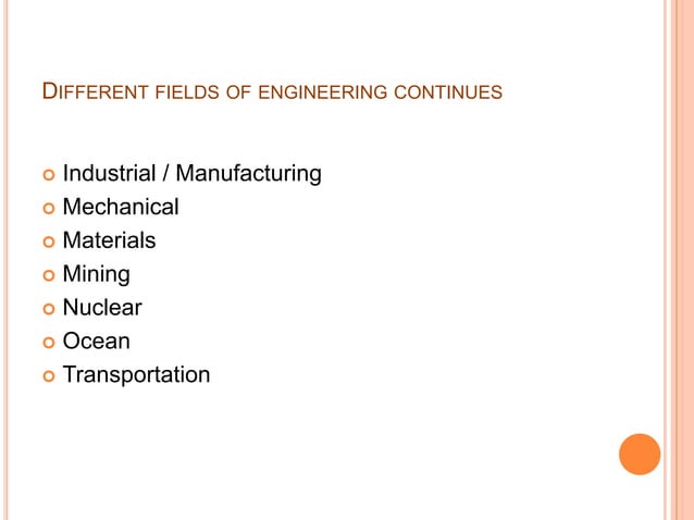What is Engineering? Presentation | PPTX | Civil Engineering Industry | Industries