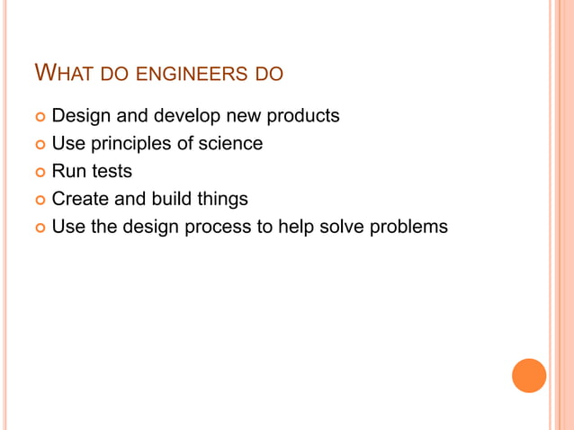 What is Engineering? Presentation | PPTX | Civil Engineering Industry | Industries