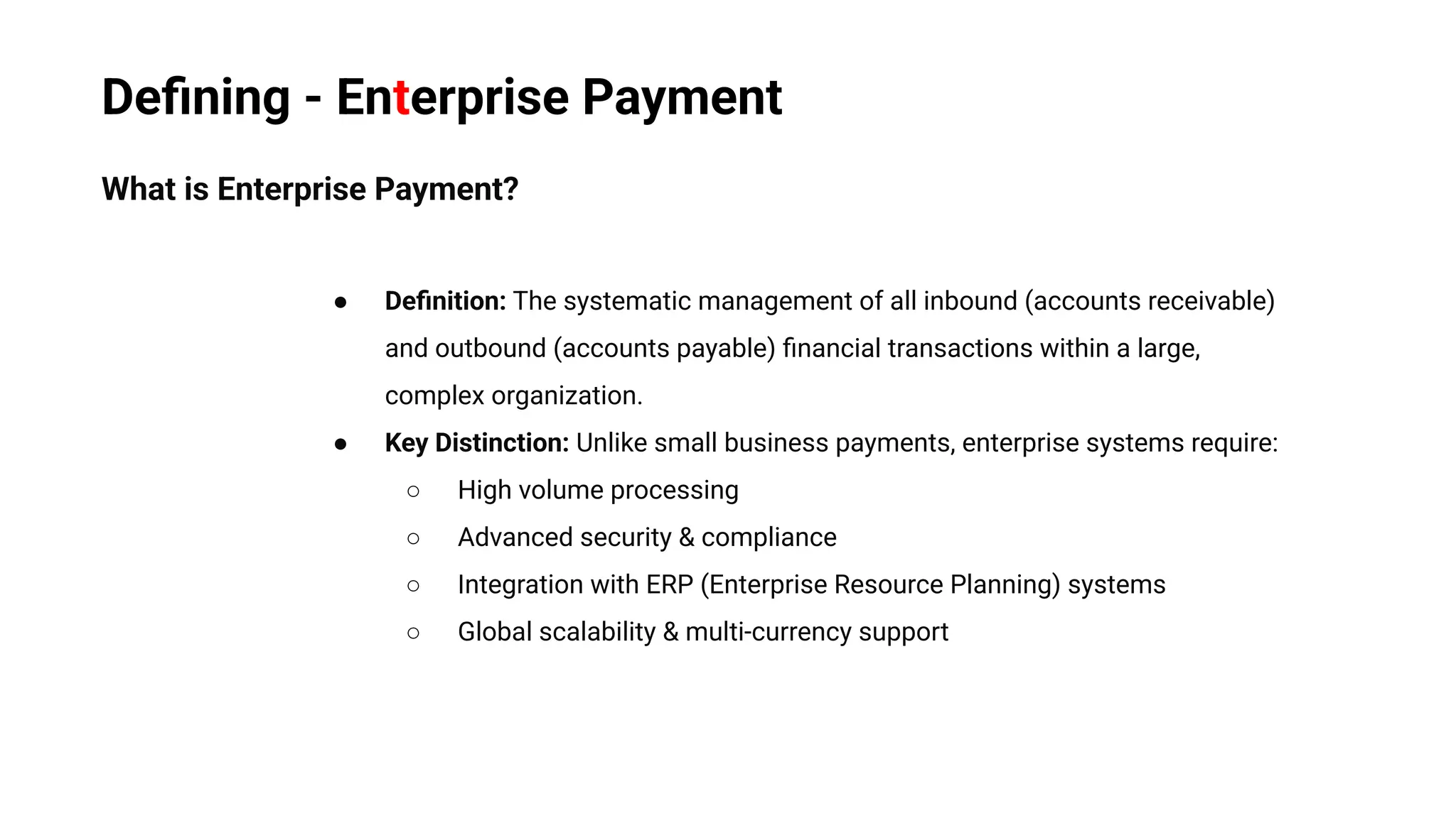 What Is Enterprise Payment? E-Payments, Billing Types & Examples ...