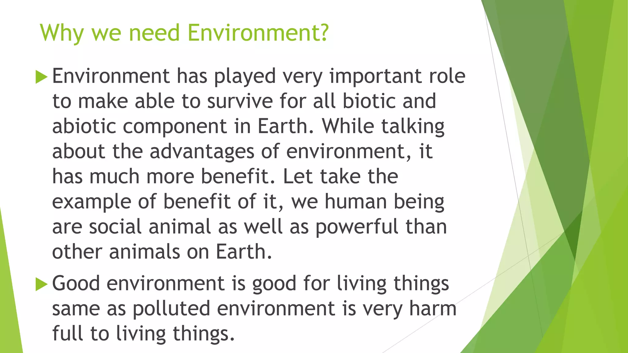 What is Environment? Types and components of environment. | PPTX