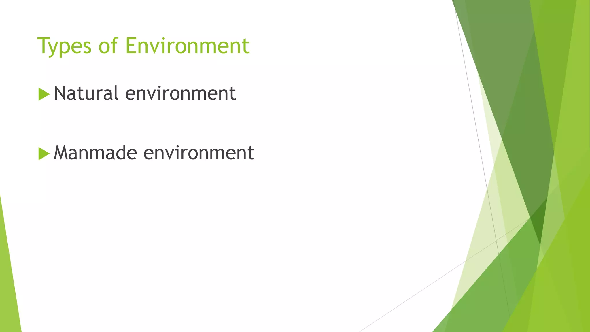 What is Environment? Types and components of environment. | PPTX