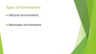 What is Environment? Types and components of environment. | PPTX
