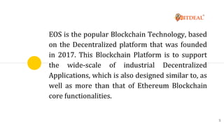 What Is EOS? How Does EOS Blockchain Work? | PPT