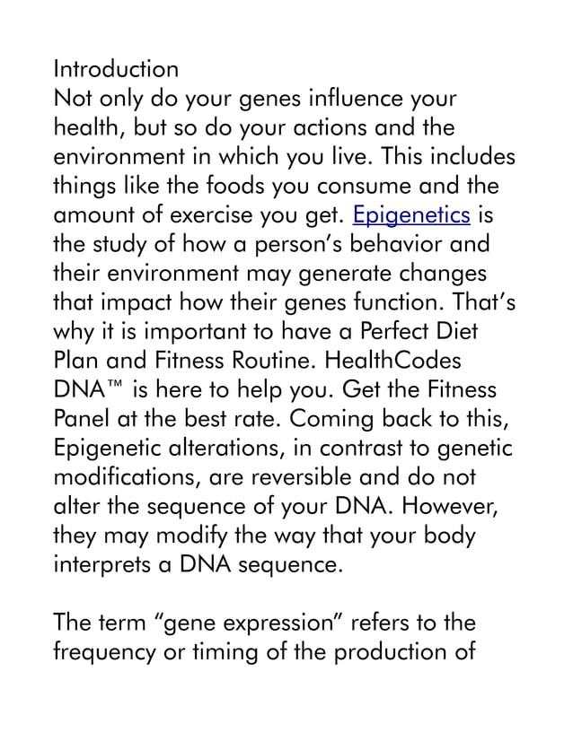 What is Epigenetics!.pdf | Cancer | Diseases and Conditions