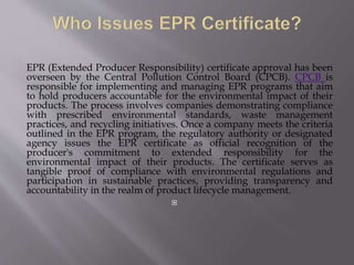 What is EPR Certificate? | PPTX