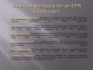 What is EPR Certificate? | PPTX