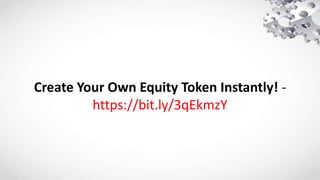 What is equity token | PPTX