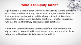 What is equity token | PPTX