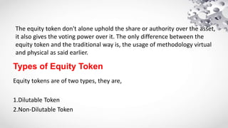 What is equity token | PPTX