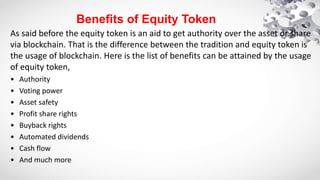What is equity token | PPTX