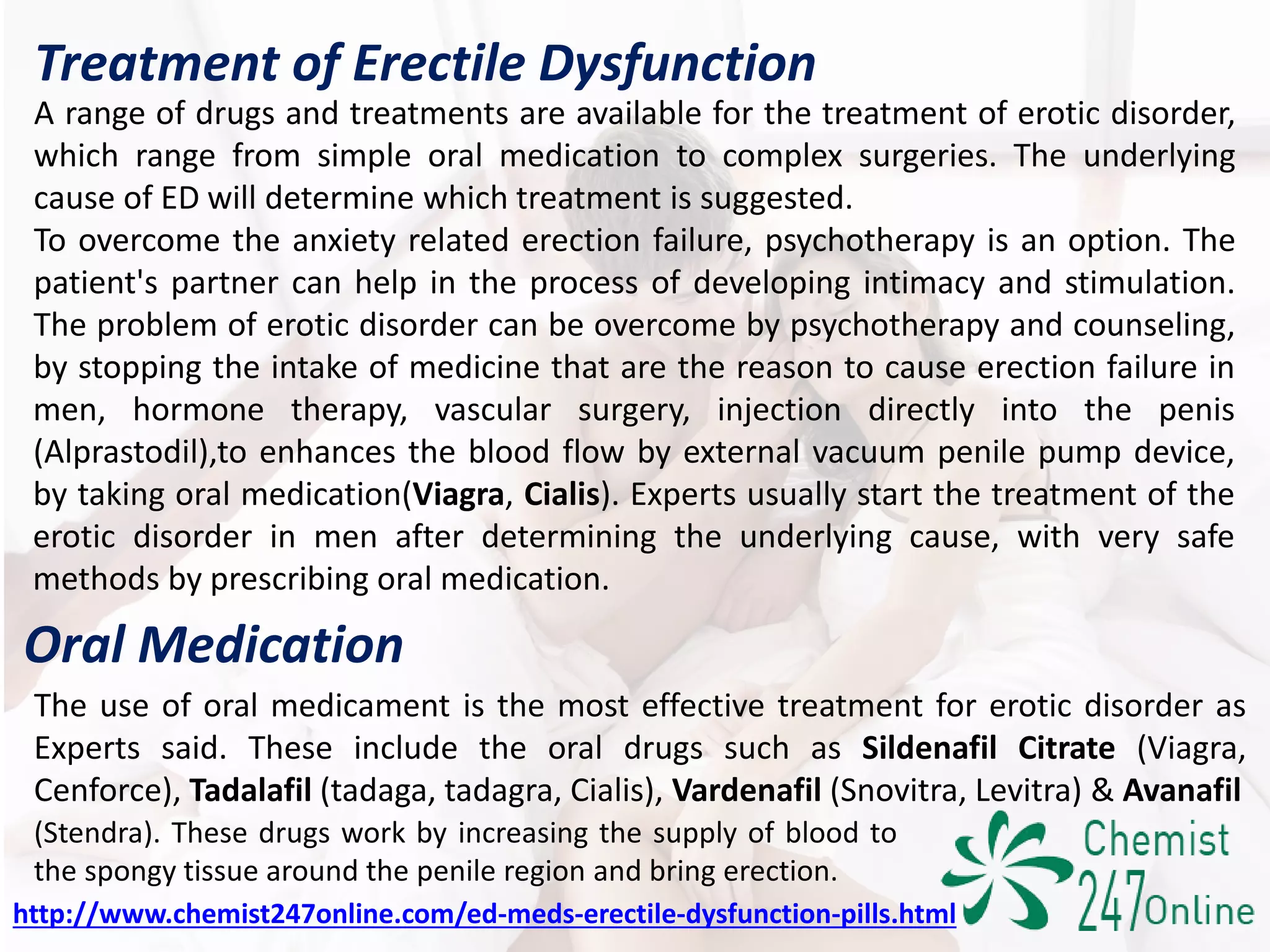 What is erectile dysfunction and how to treat it? | PPT | Free Download