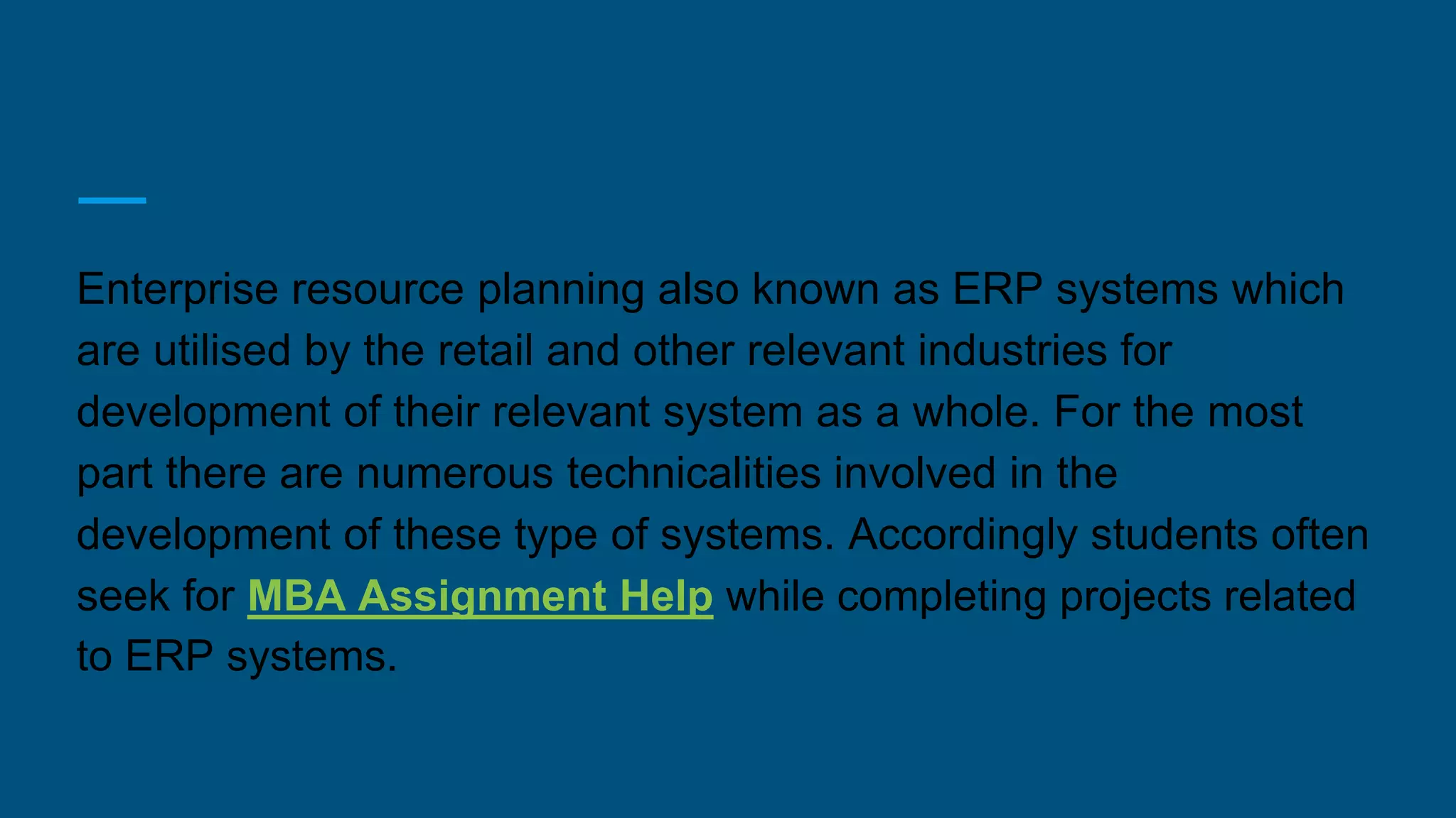 What is ERP Systems? | PPT