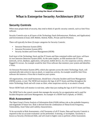 What is Enterprise Security Architecture (ESA)? | PDF