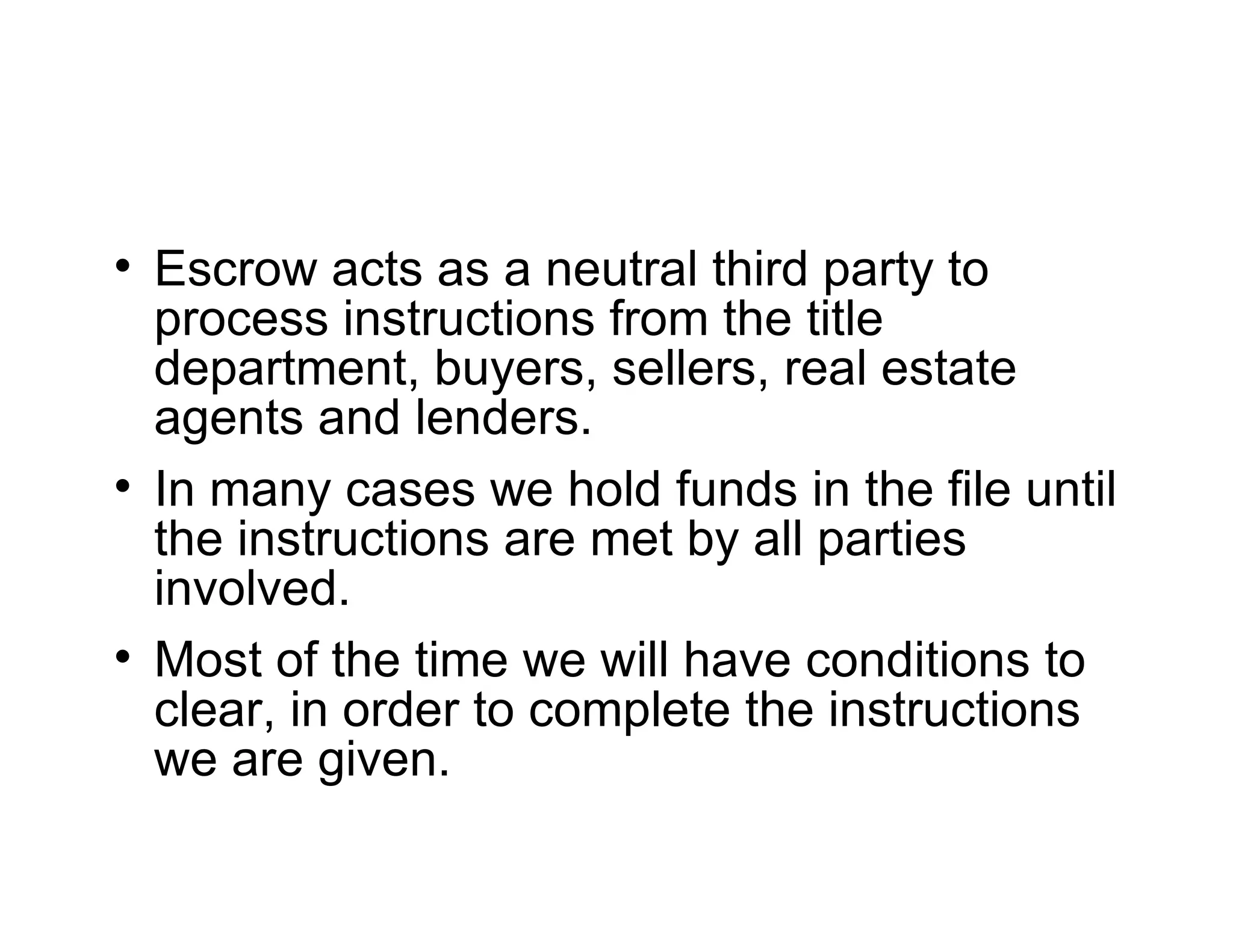 What Is Escrow | PPT