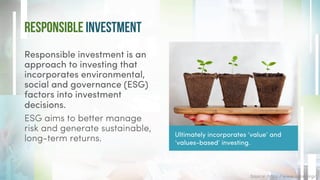 ESG: The Need for Responsible Investment | PDF