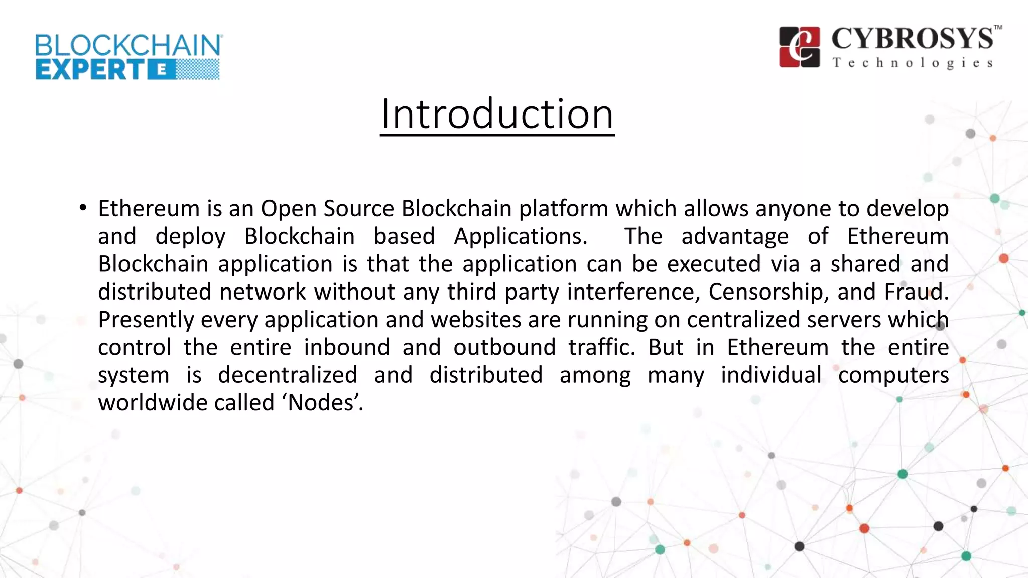 What is ethereum | PPT | Free Download