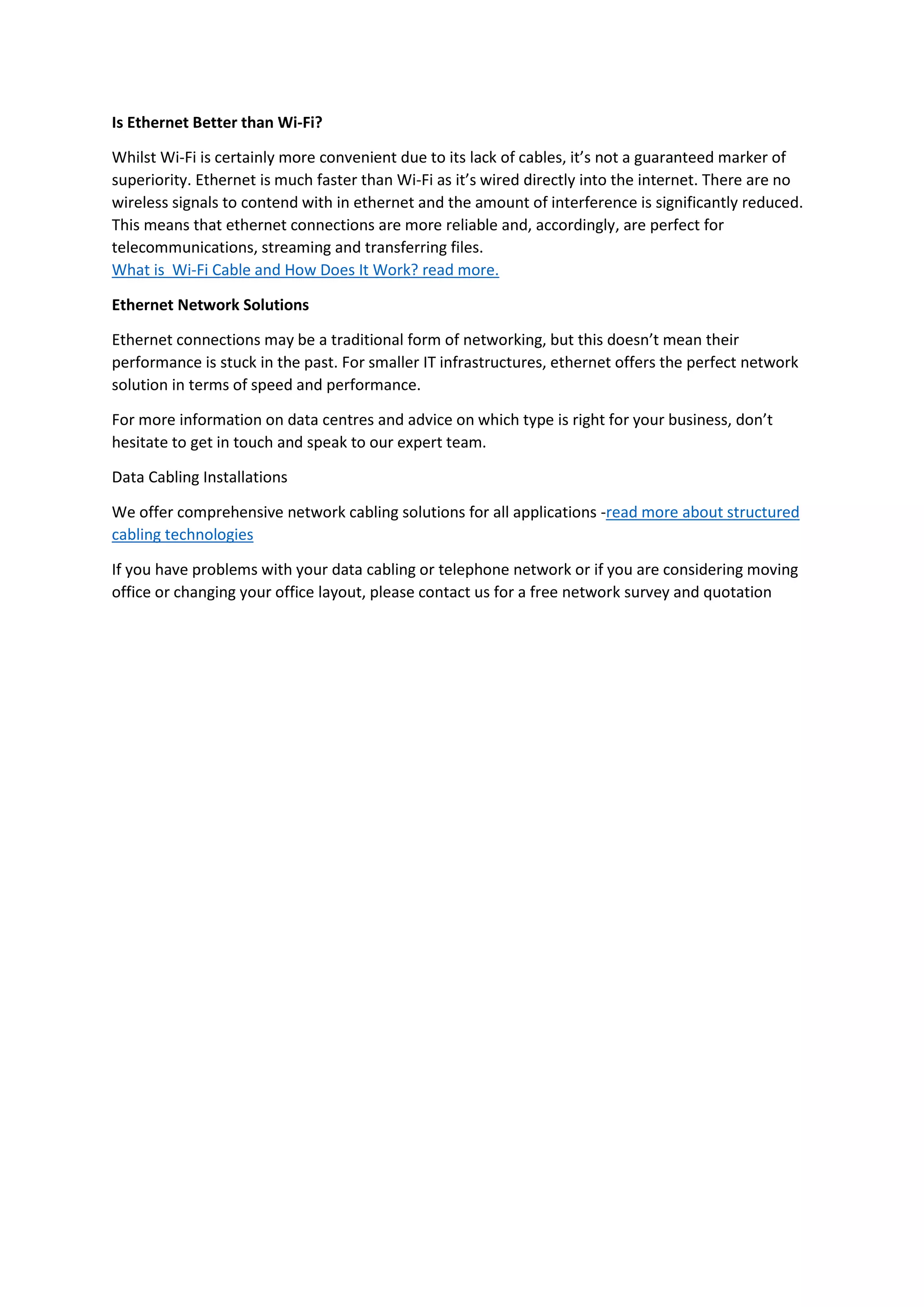 What is Ethernet.docx | Computer Networking | Computing