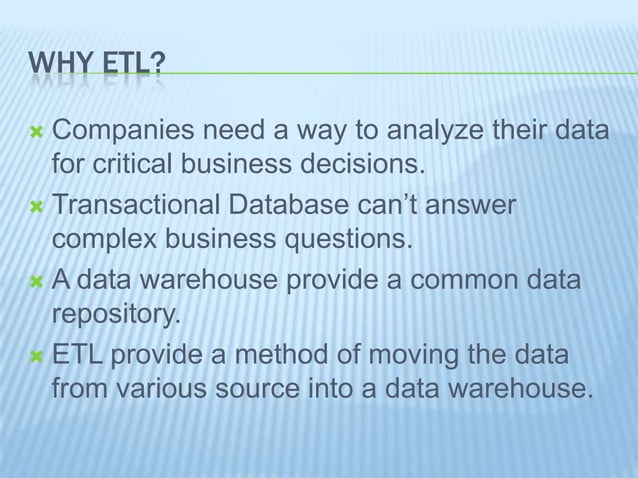 What is ETL? | PPTX