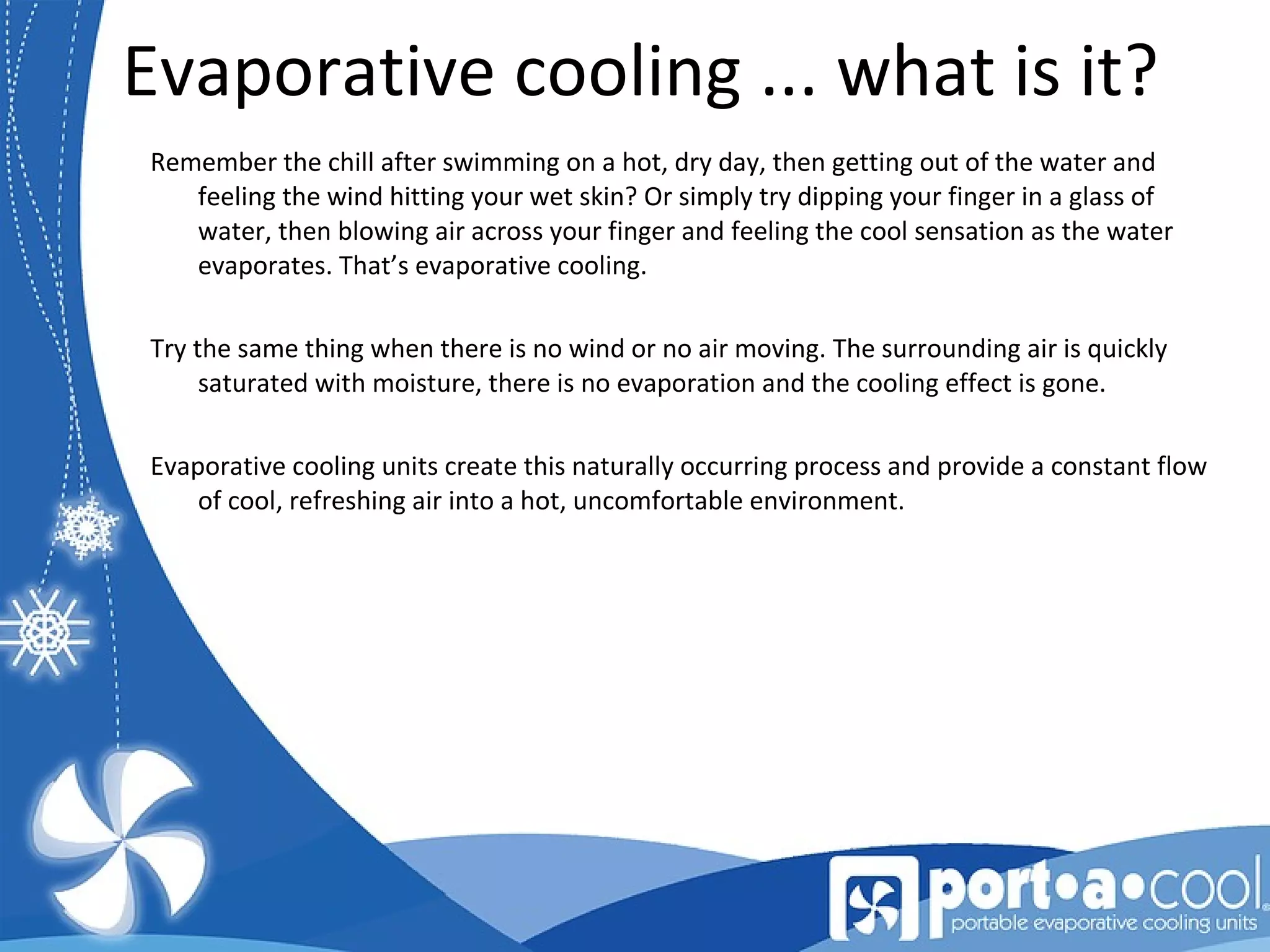 What Is Evaporative Cooling | PPS
