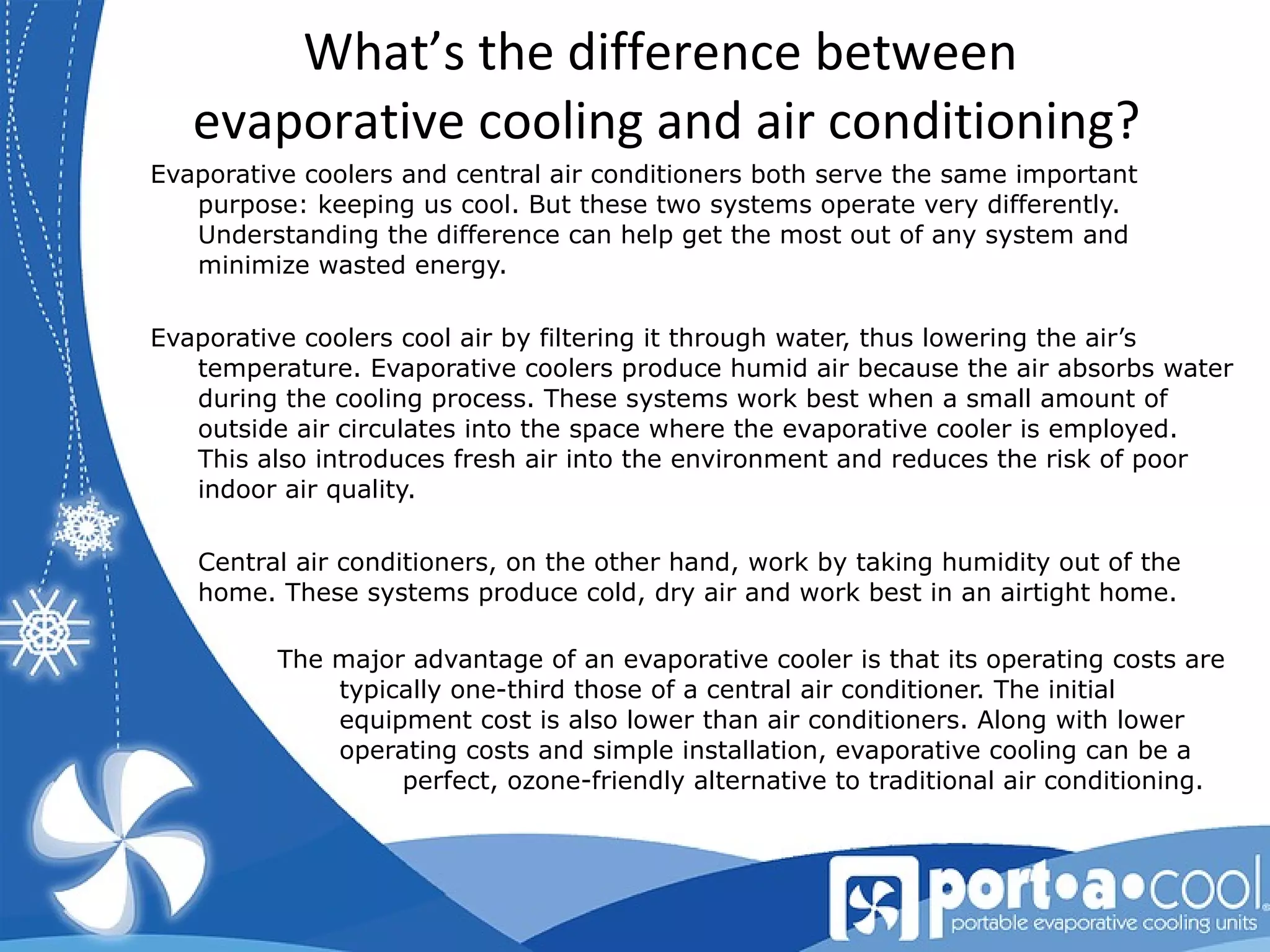 What Is Evaporative Cooling | PPS