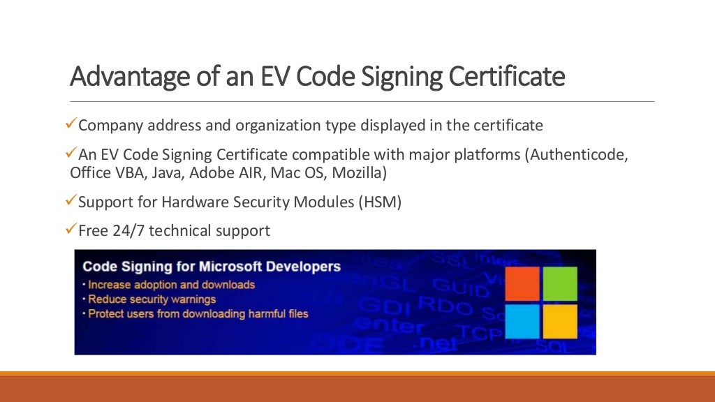 What is EV Code Signing Certificate?