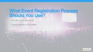 What is event registration? | PDF