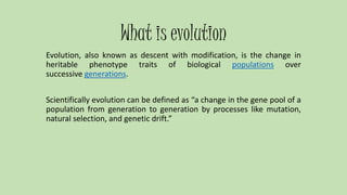 What is evolution | PPT