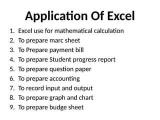 What is Excel and introduction excel training | PPTX