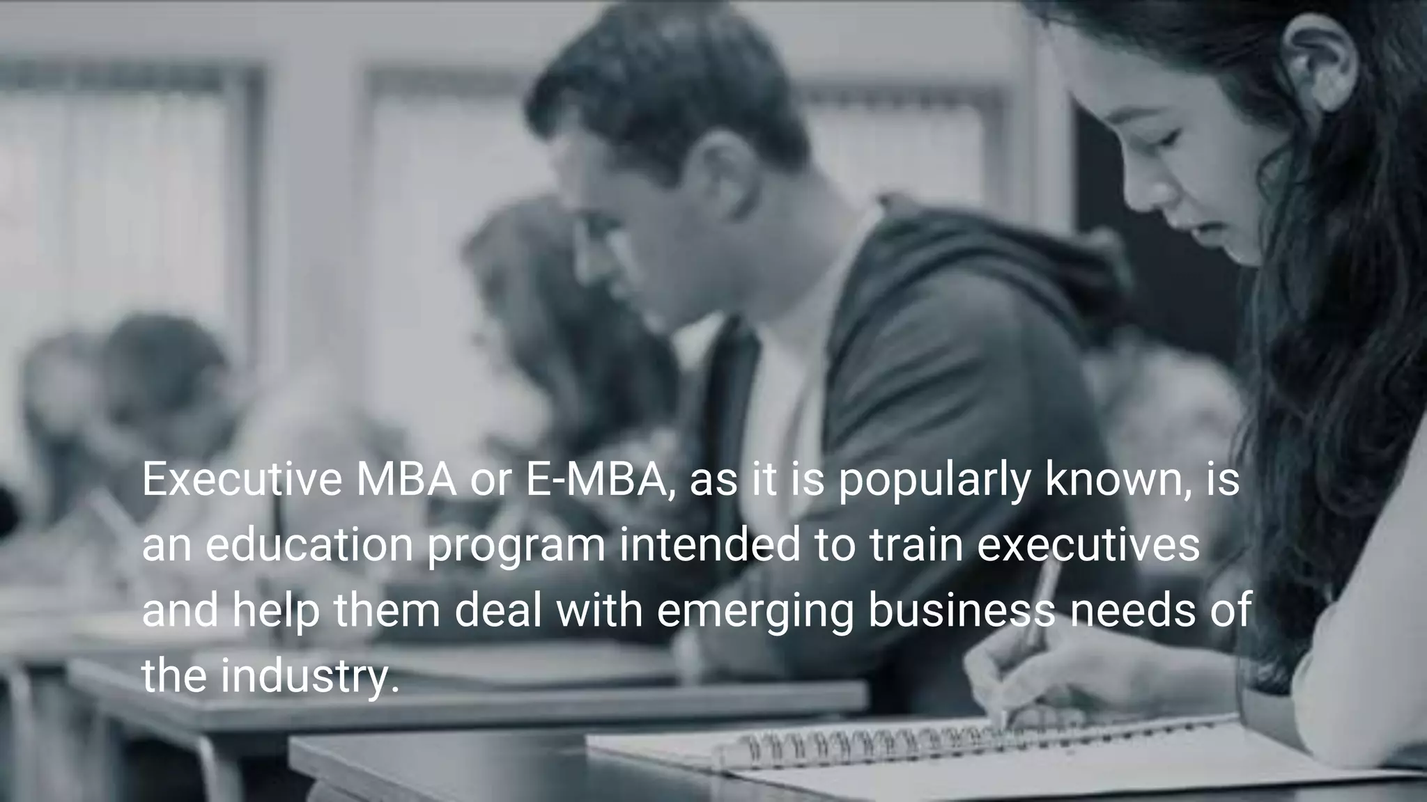 What is Executive MBA? | PPT